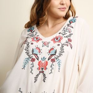 Umgee | Dresses | Nwt Umgee Plus Size Foral Embroidered Dress | Poshmark